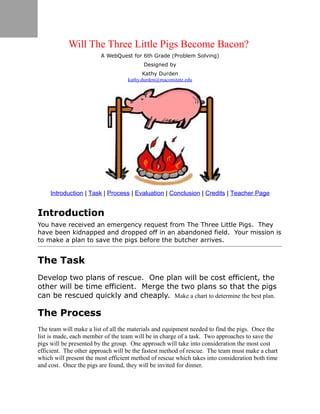 Three pigs webquest | RTF