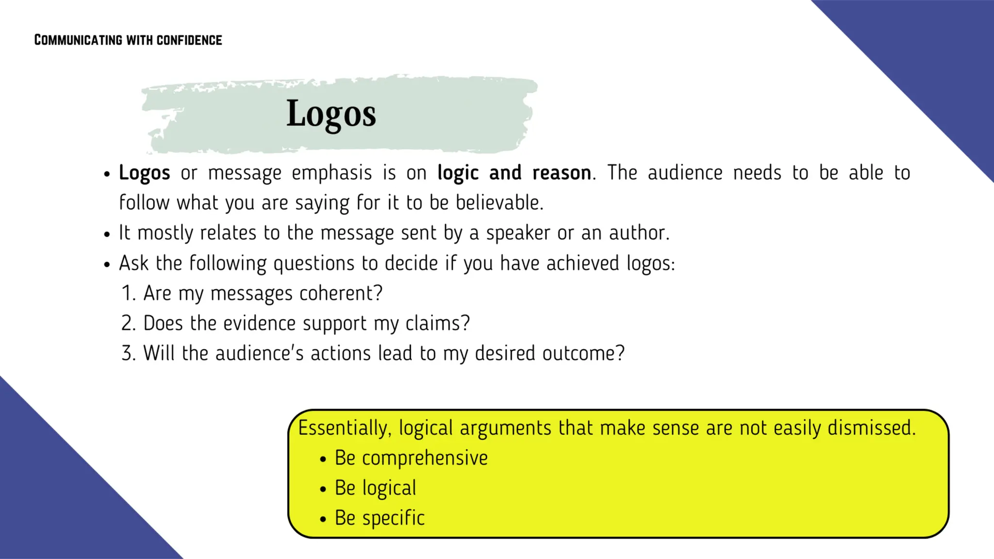 Speaking with Confidence: Three Pillars of Public Speaking | PPTX