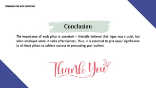 Speaking with Confidence: Three Pillars of Public Speaking | PPTX