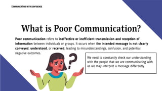 Speaking with Confidence: Three Pillars of Public Speaking | PPTX