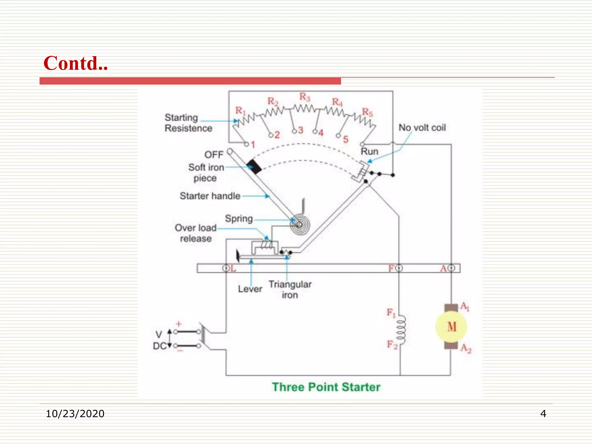 Three Point Starter: Diagram and Working Principle | PDF