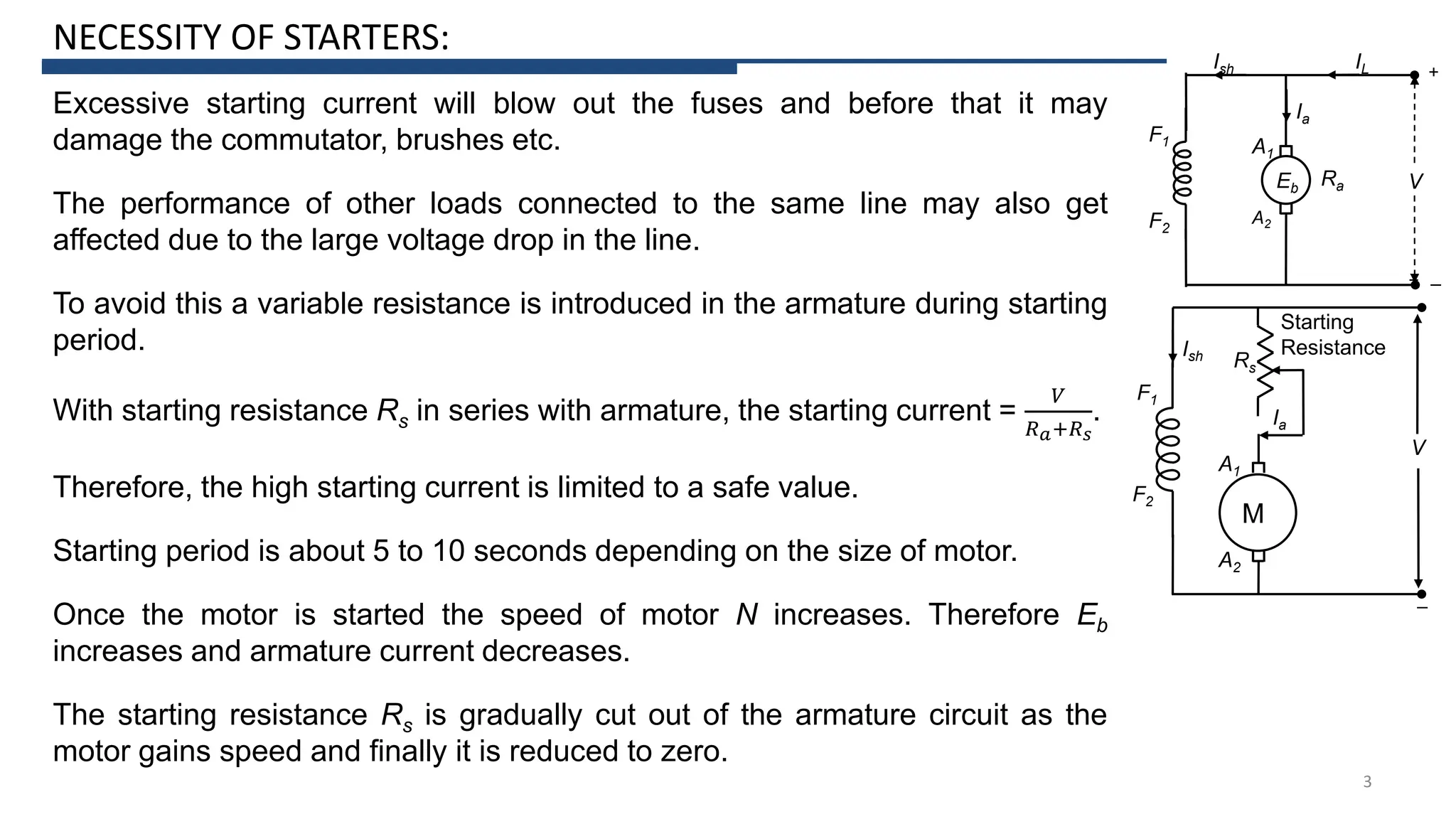 Three point starters for electrical engg | PDF
