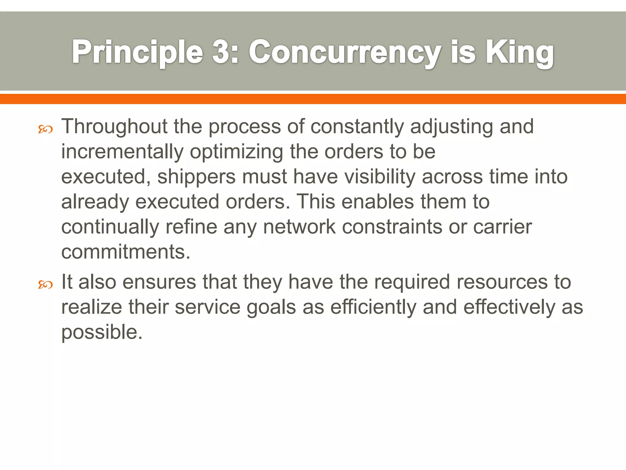 Three principles of transportation optimization | PPTX