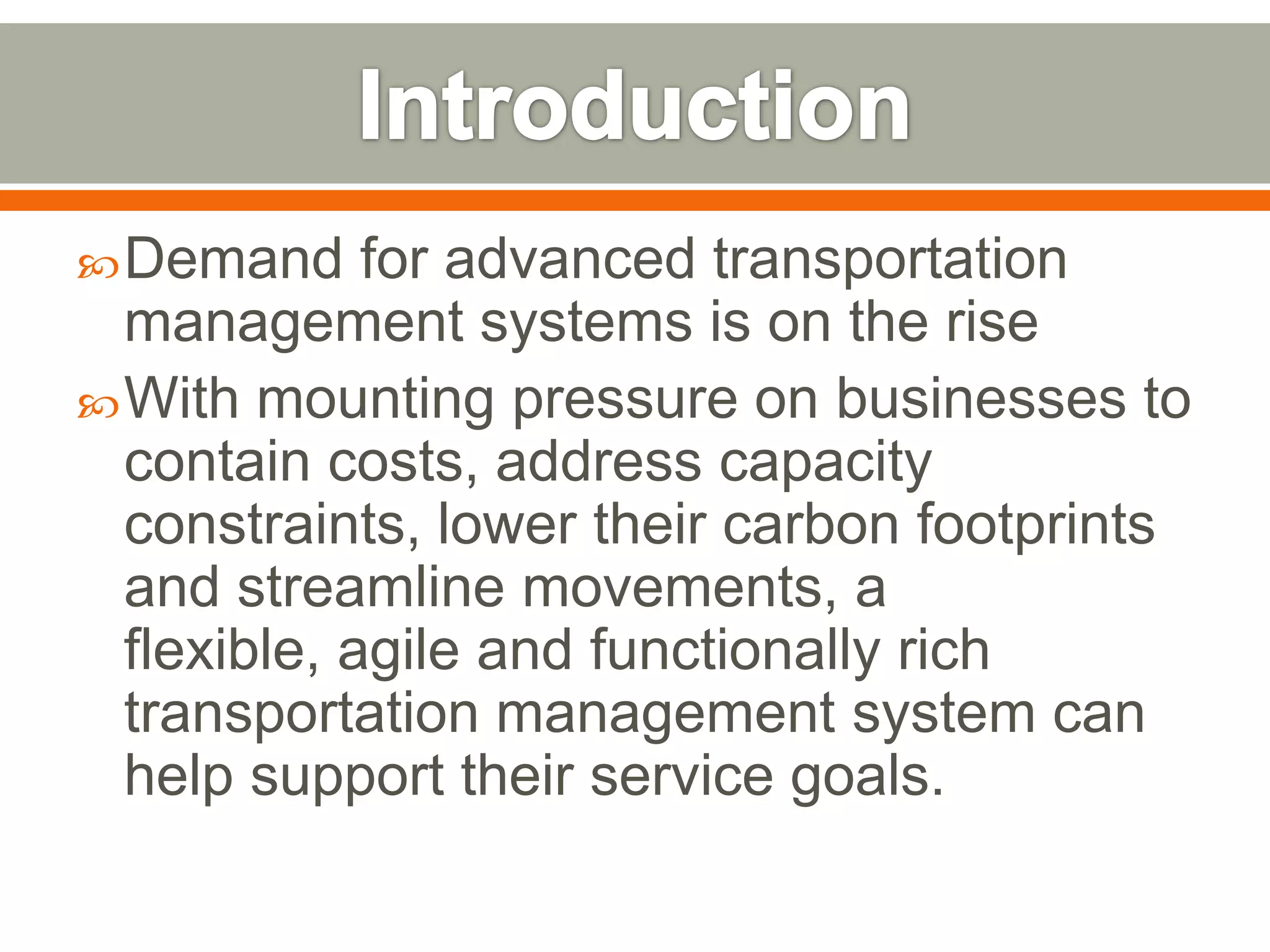 Three principles of transportation optimization | PPTX