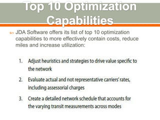 Three principles of transportation optimization | PPTX