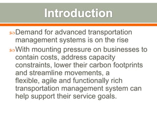Three principles of transportation optimization | PPTX