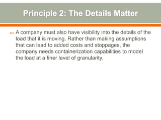 Three principles of transportation optimization | PPTX
