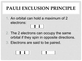 Three principles to locate electrons | PPTX | Chemistry | Science