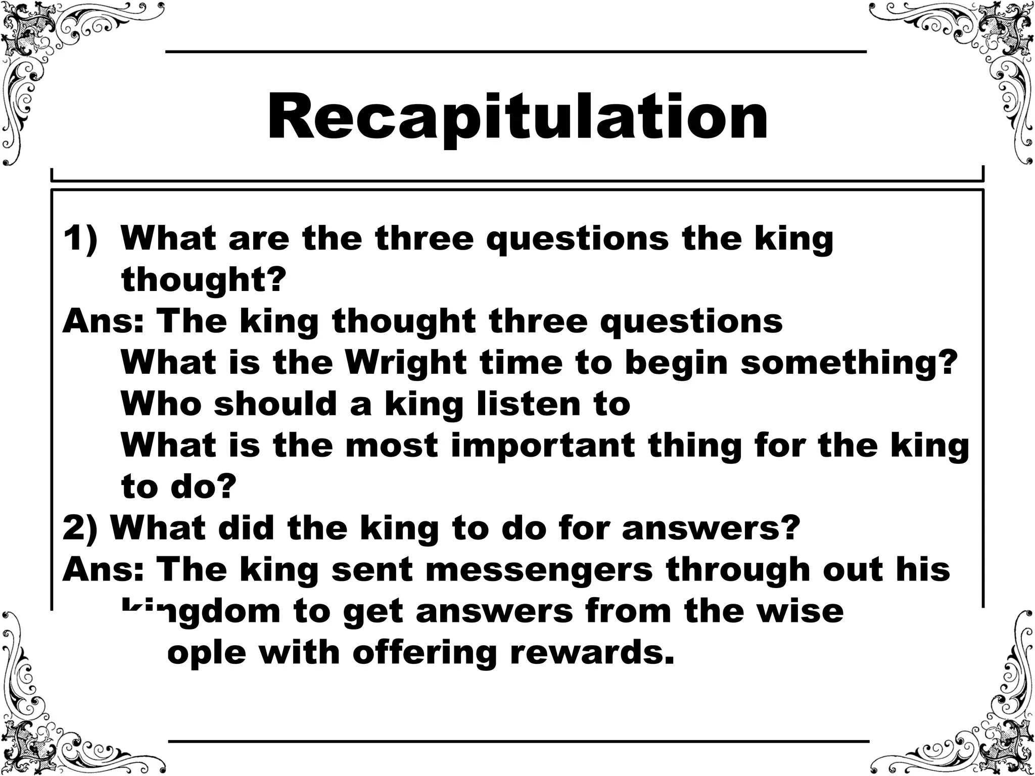 Three questions 1 | PDF
