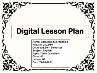 Three questions 1 | PDF