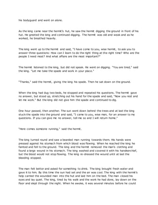 Three questions | DOCX