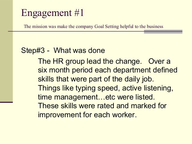 Three Real World Examples Human Resource Successes