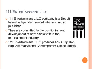 Three record label companies | PPT