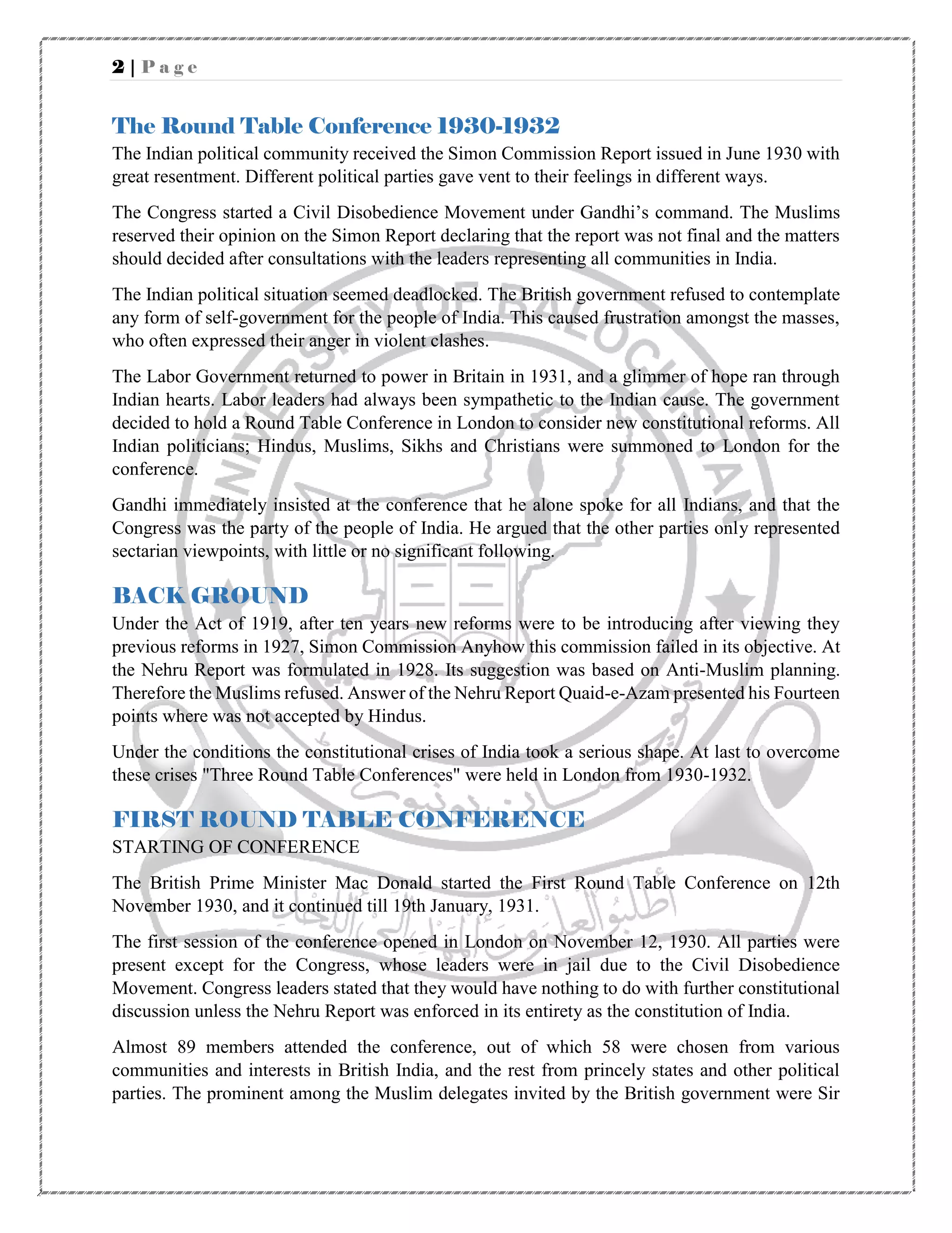 Three round table conference | PDF | Hinduism | Religion & Spirituality