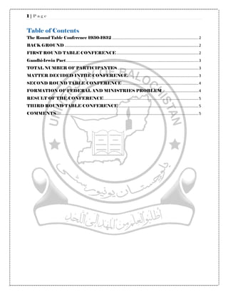 Three round table conference | PDF