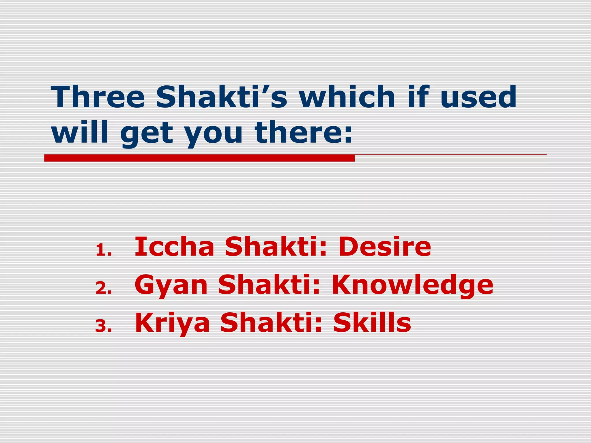 Three shakti’s | PPT