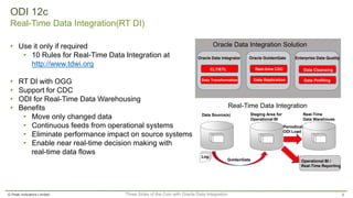 Three Sides of the Coin with Oracle Data Integration 12c - ODI, OGG, EDQ | PDF