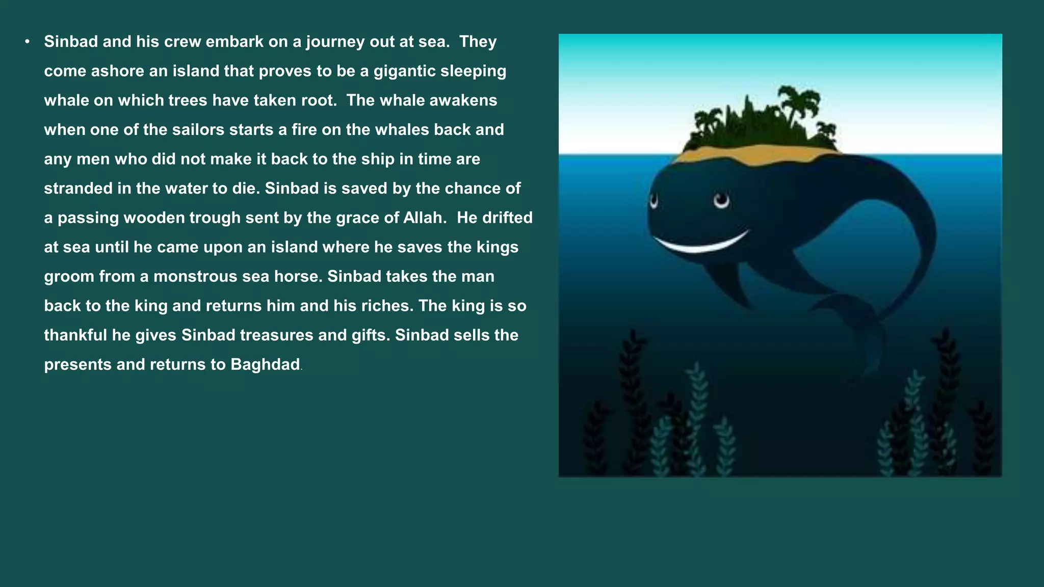 Three slide challenge -The Seven Voyages of Sinbad | PPTX