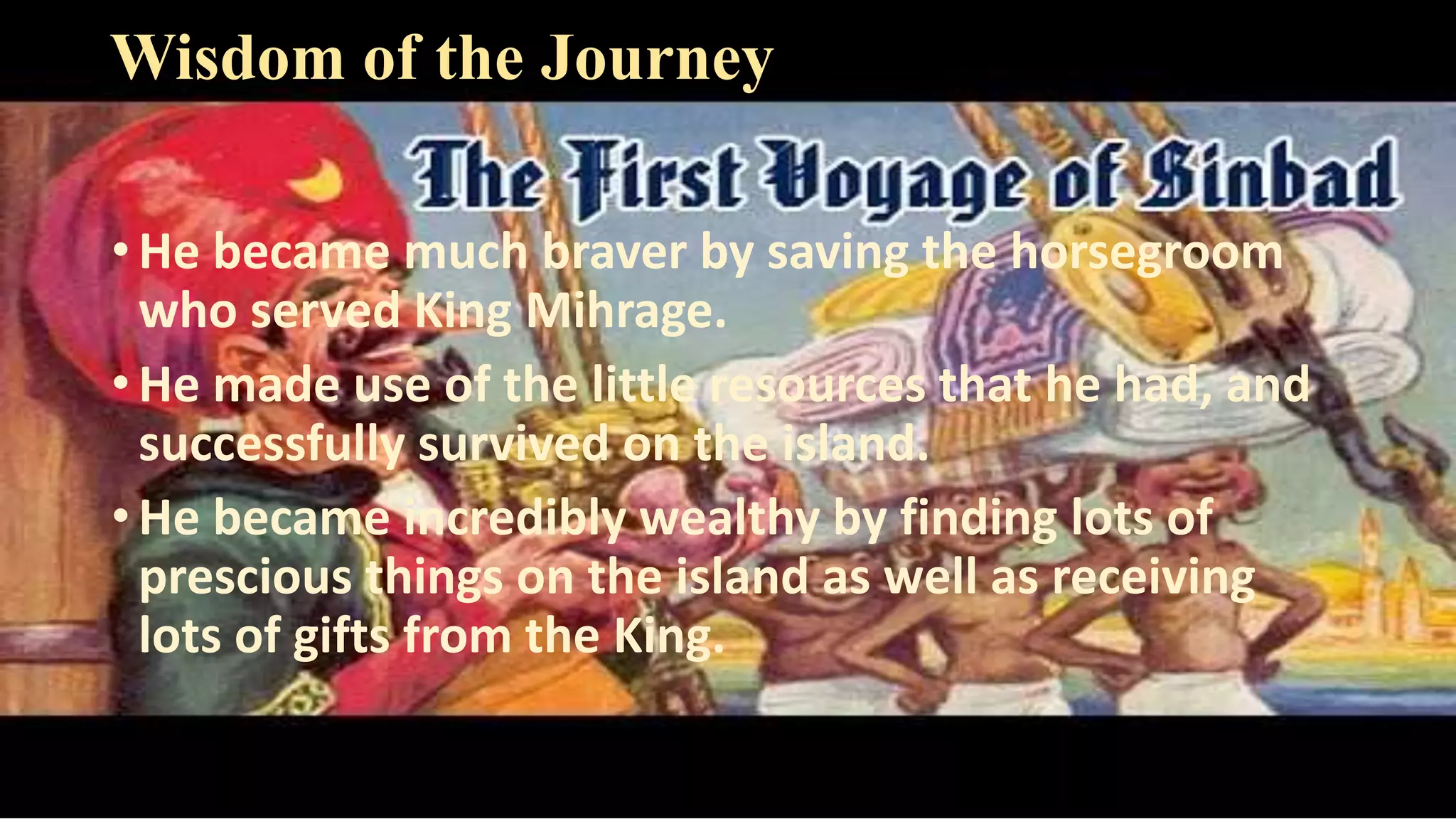Three slide challenge -The Seven Voyages of Sinbad | PPTX