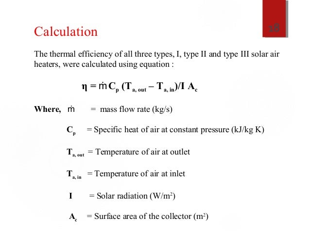 Three solar air heater having different absorber areas by er. vikas m…