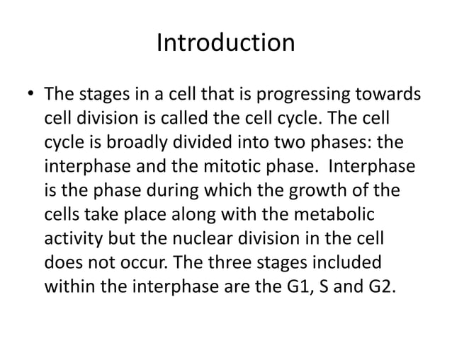 Three stages of Interphase | PPTX