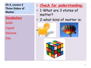Three states of matter g2 | PPT