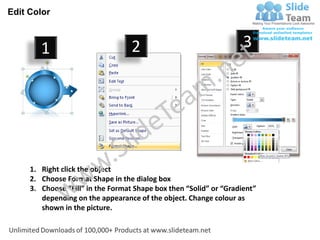 Three state transition diagram flow chart slides power point | PDF