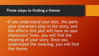 Three steps to finding a theme | PPT