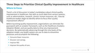 Three Steps to Prioritize Clinical Quality Improvement in Healthcare | PPTX