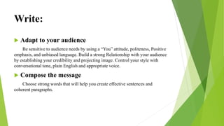 Three step writing process | PPTX