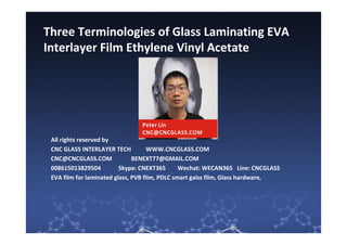 Three terminologies of glass laminating eva interlayer film ethylene ...