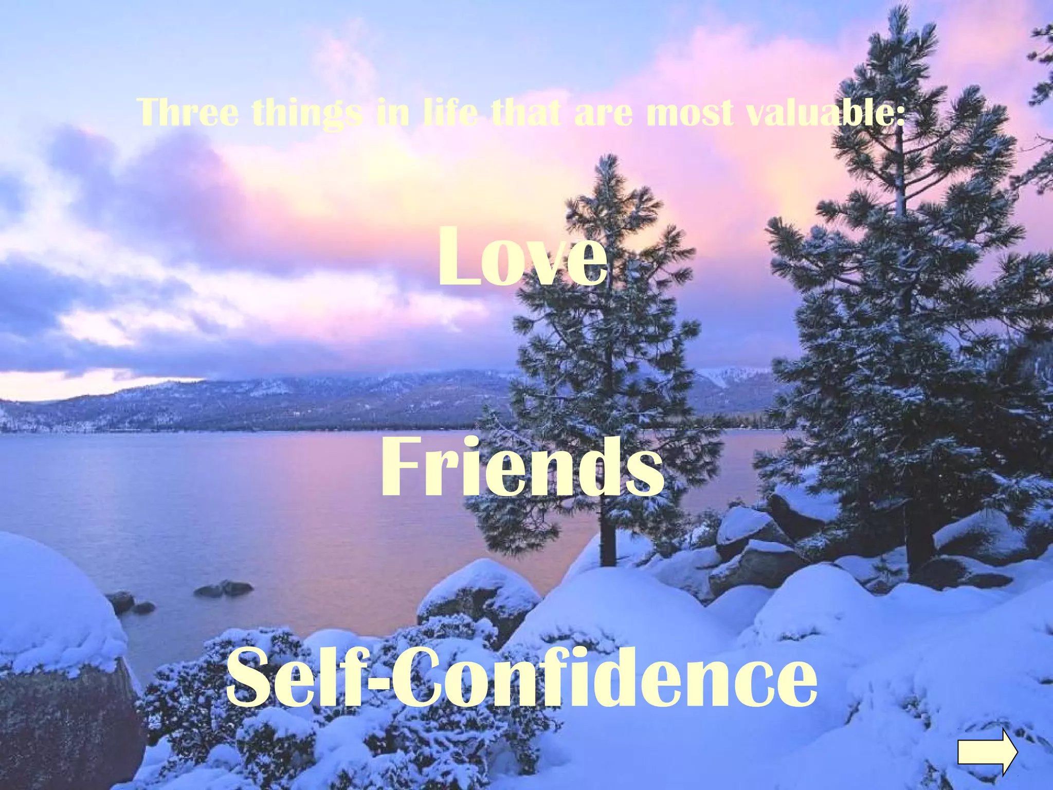 Three Important Things in Life | PPS