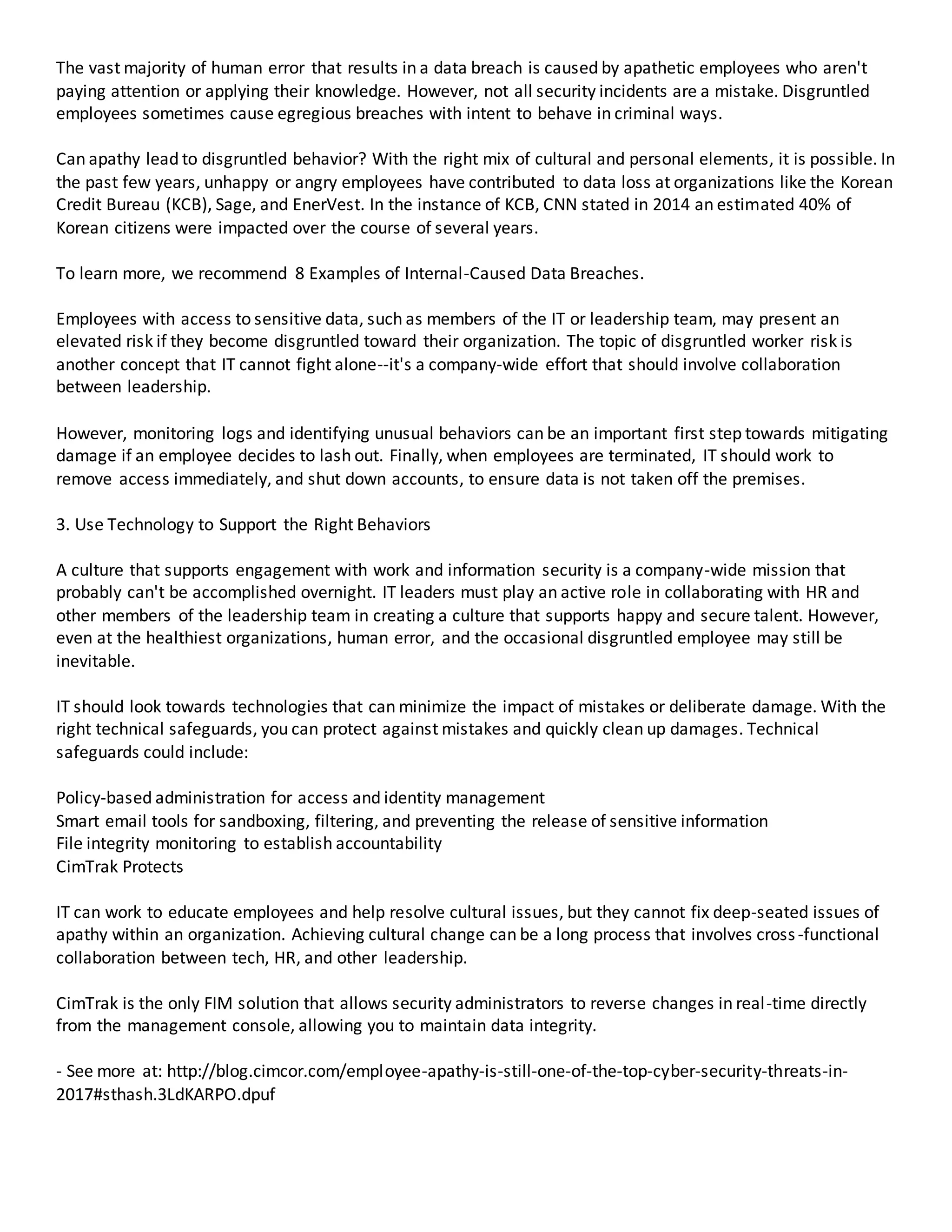 Three tools to reduce employee apathy | DOCX