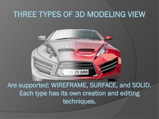 Three types of 3D modeling Sir Hanz.pptx