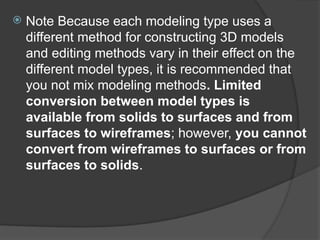 Three types of 3D modeling Sir Hanz.pptx