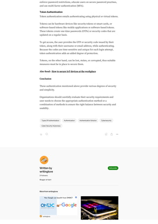 Three types of Authentications | PDF