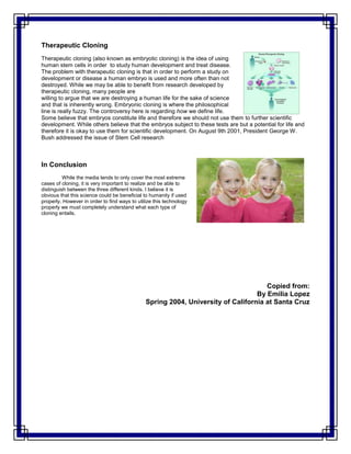 Three types of cloning and the necessity to regulate | DOCX