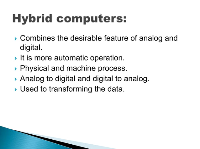 Three types of computer | PPTX