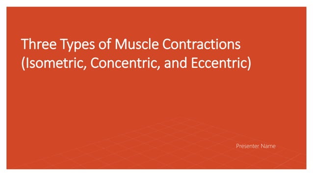 Types of Muscle Contractions | PPT