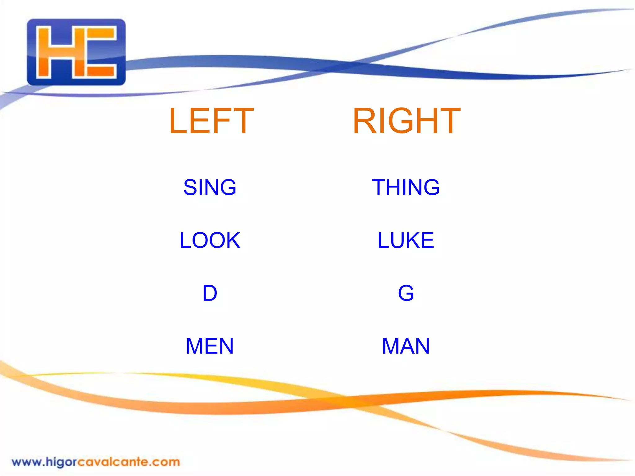 Three types of pronunciation classes - Martins Fontes Auditorium São ...