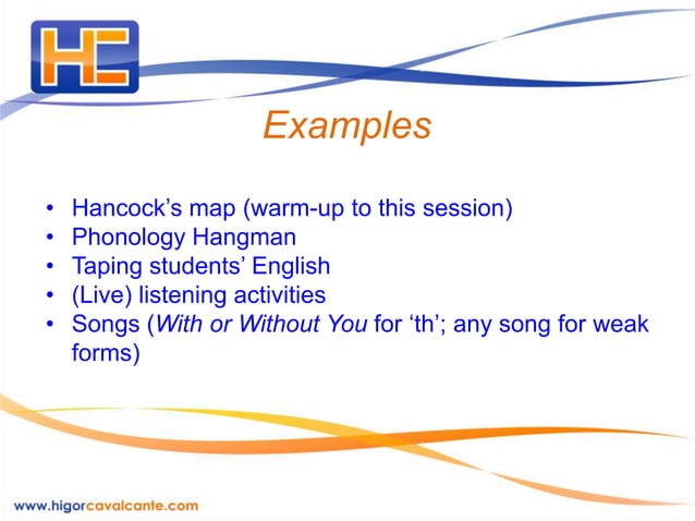 Three types of pronunciation classes - Martins Fontes Auditorium São ...
