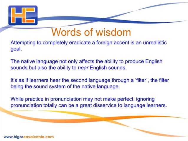 Three types of pronunciation classes - Martins Fontes Auditorium São ...