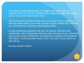 Three Types of Thinking That Keep You Stuck | PPTX
