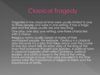 Three types of tragedy extra credit | PPTX