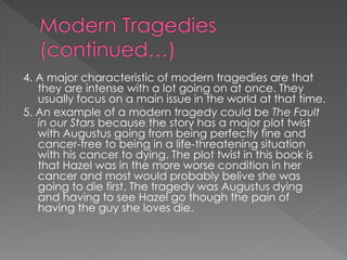 Three types of tragedy extra credit | PPTX