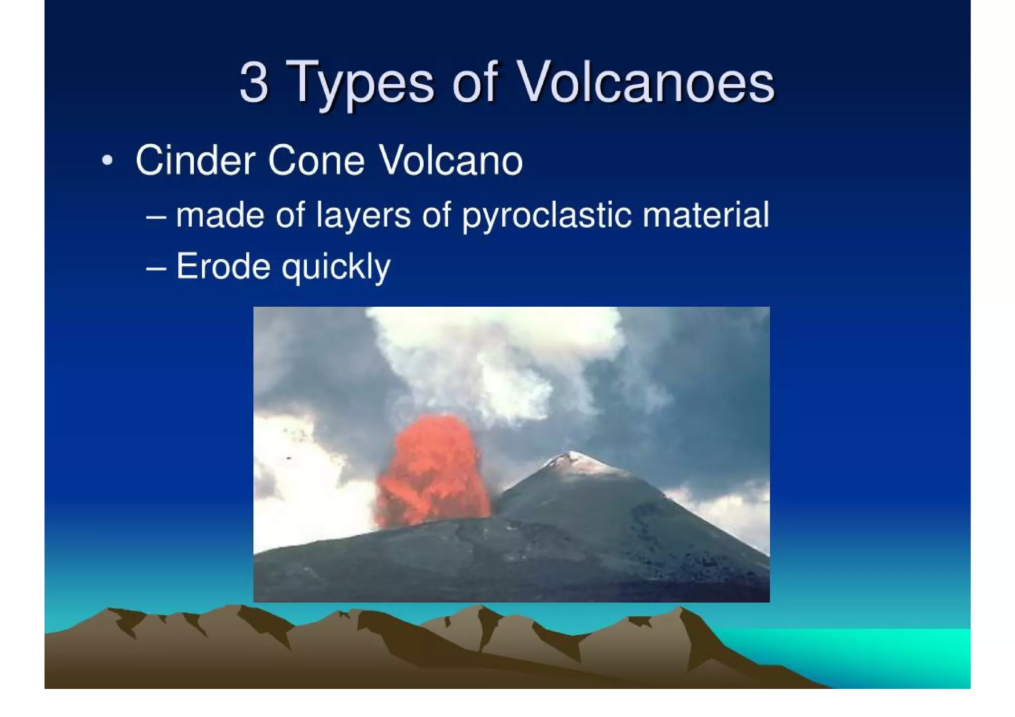 Three Types Of Volcanoes | PDF