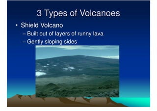 Three Types Of Volcanoes | PDF