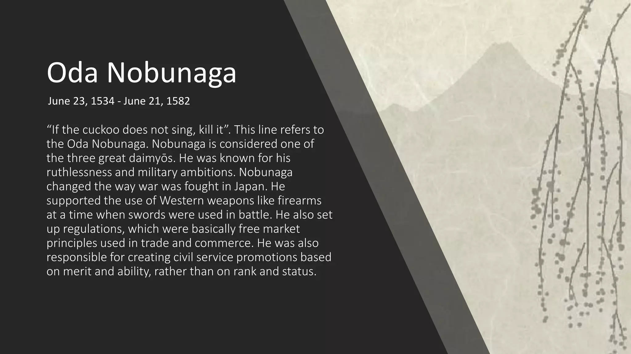 Three Unifiers of Japan | PPTX