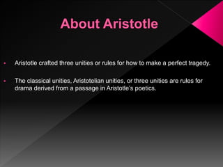 Three unity in modern cinema | PPTX