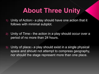 Three unity in modern cinema | PPTX